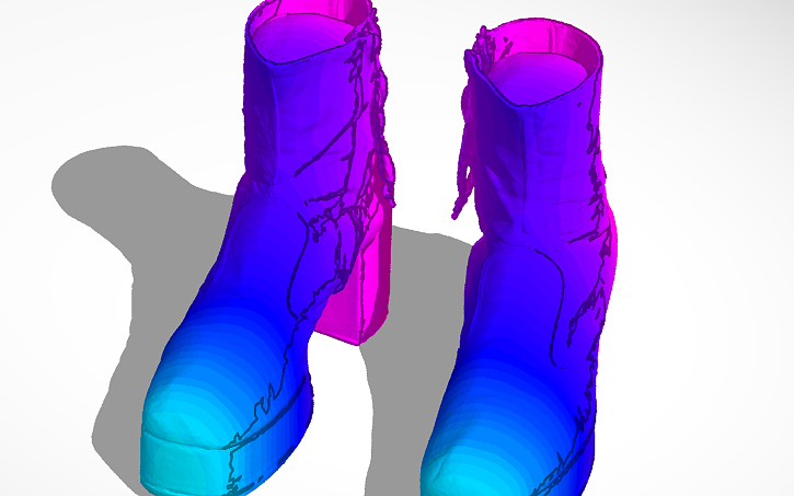 3D design Gradient Boots - Tinkercad
