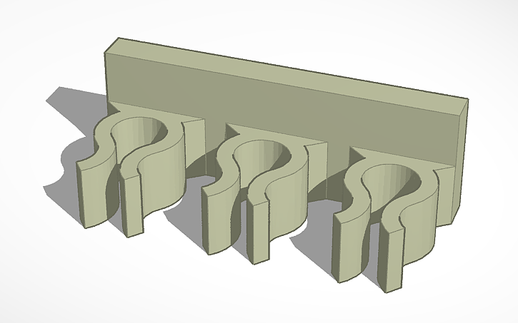 3D design Cable Clip - Tinkercad