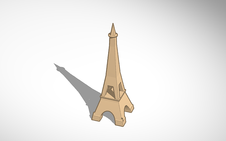 3D design Eiffel tower - Tinkercad