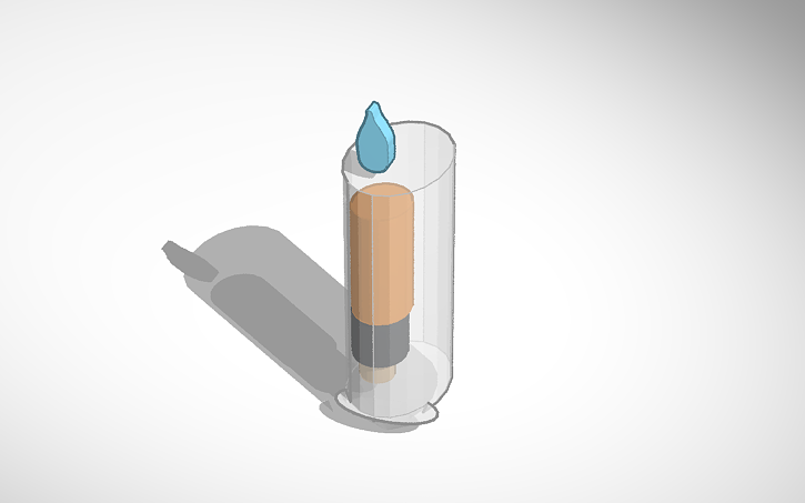 3D design water filter - Tinkercad