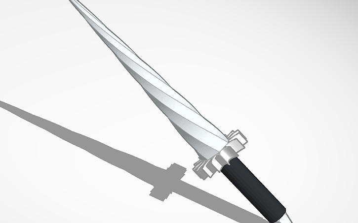 3D design spiral sword - Tinkercad