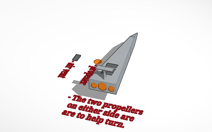 3D design RC star destroyer | Tinkercad