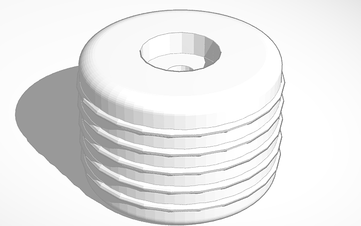 3D design Long board wheel proto 1 - Tinkercad