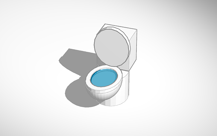 3D design TOILET - Tinkercad