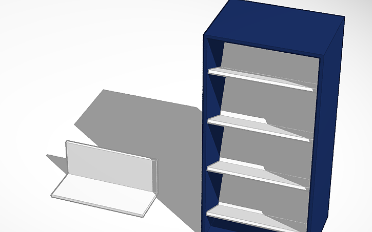 3D design librero / bookcase Manga - Tinkercad