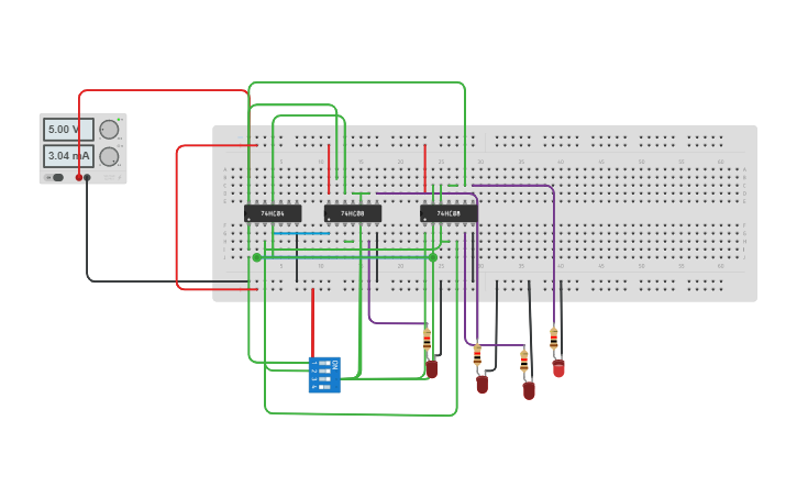 Circuit design Demultiplexer - Tinkercad