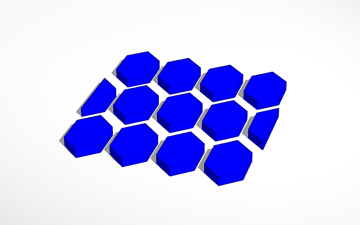 3D design honey comb - Tinkercad