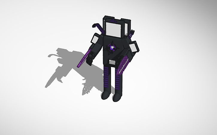 3D design tv man - Tinkercad