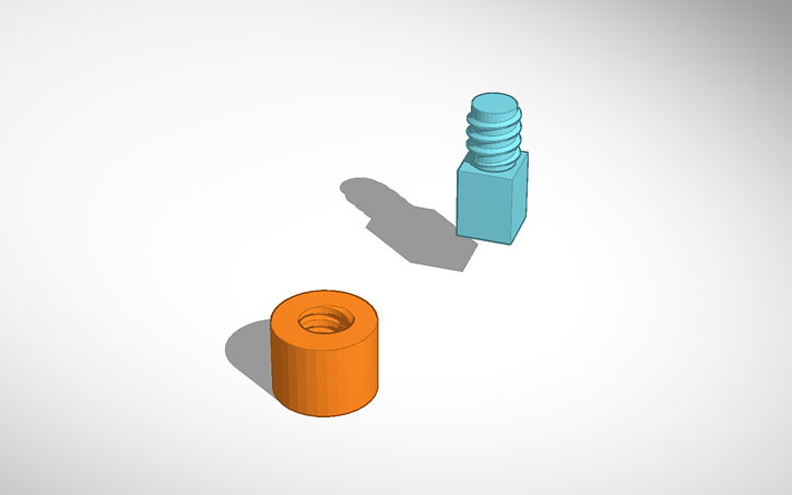 3D design Screw - Tinkercad