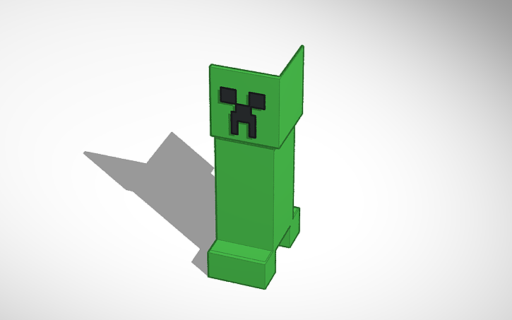 3D design Broken Minecraft Creeper | Tinkercad