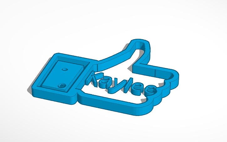 3D design name card - Tinkercad