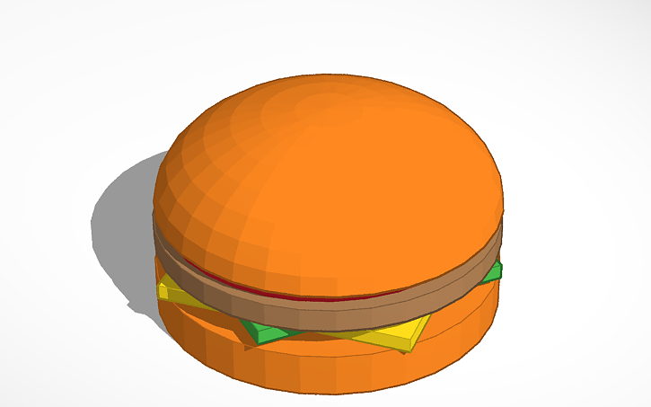 3D design Burger - Tinkercad