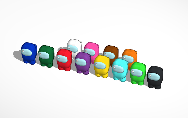 3D design Among Us Character - Tinkercad