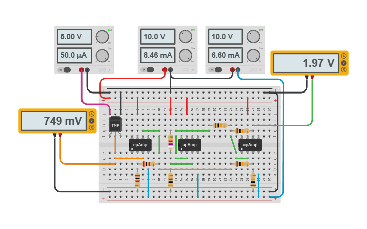 Circuit Design Circuito Di Condizionamento Per Tmp36 Tinkercad