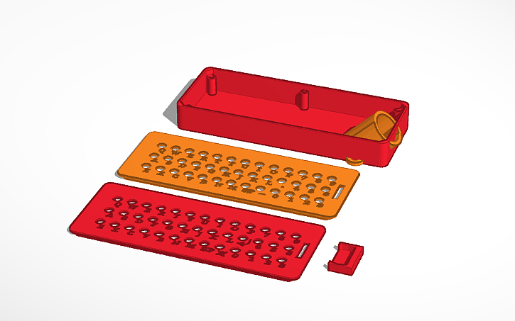3D design Arduino keyboard i2c - Tinkercad