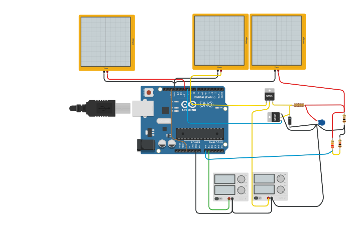 Circuit design UNO R3 Multiphase DC_DC Buck V1 | Tinkercad