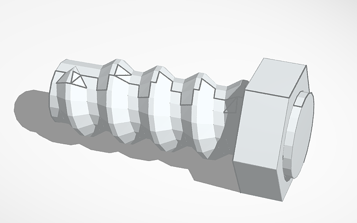 3D design tornillo - Tinkercad