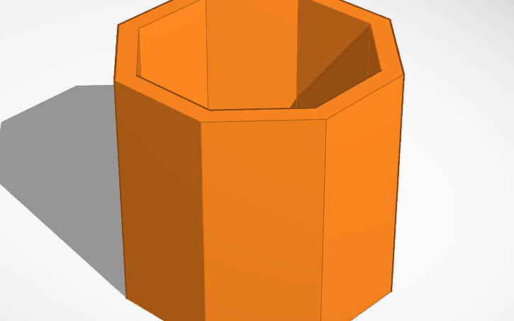 3D design 8 sided forearm band - Tinkercad