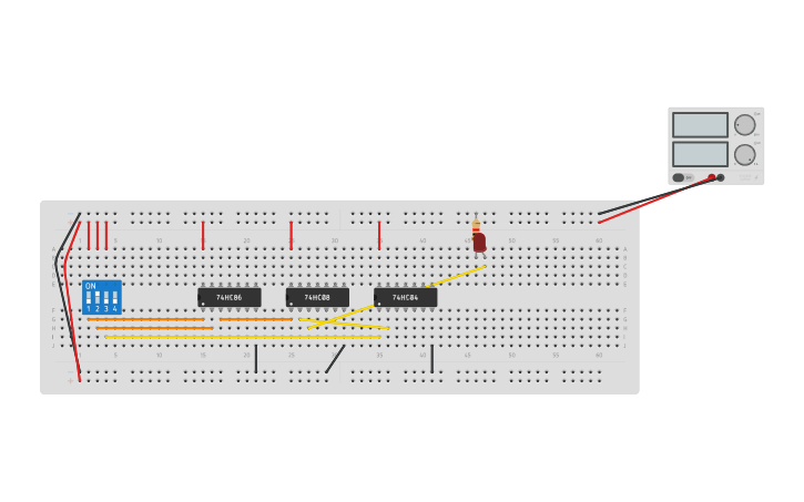 Circuit design CPE 201 Lab 4 - Tinkercad