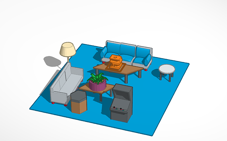 3D design THE ROOM - Tinkercad