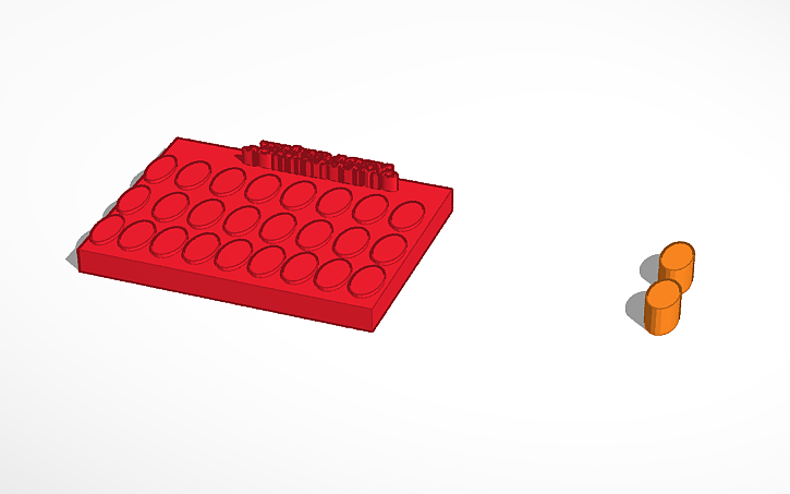 3D design Fake key Pad - Tinkercad