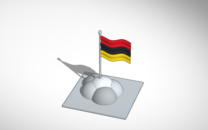 3D design flag - Tinkercad