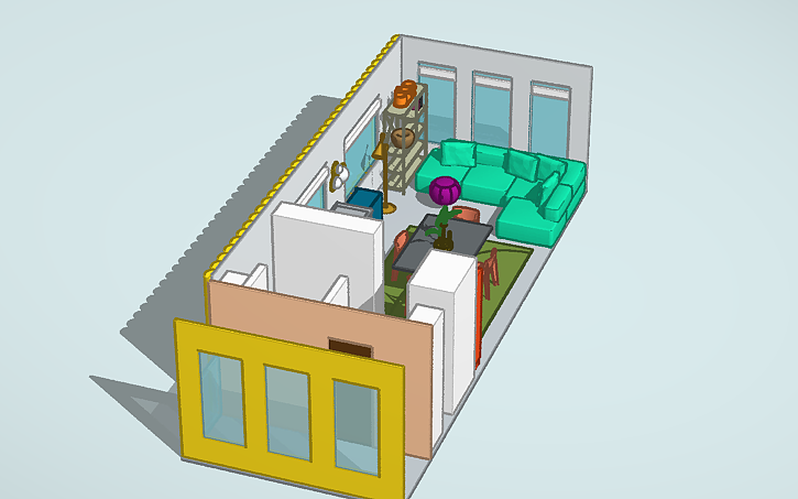 3D design Example_Interior Design Challenge - Tinkercad