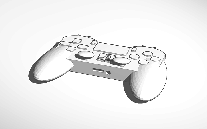 3D design playstation 4 controller - Tinkercad