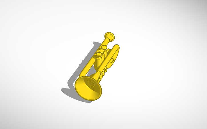 3D design trumpet - Tinkercad