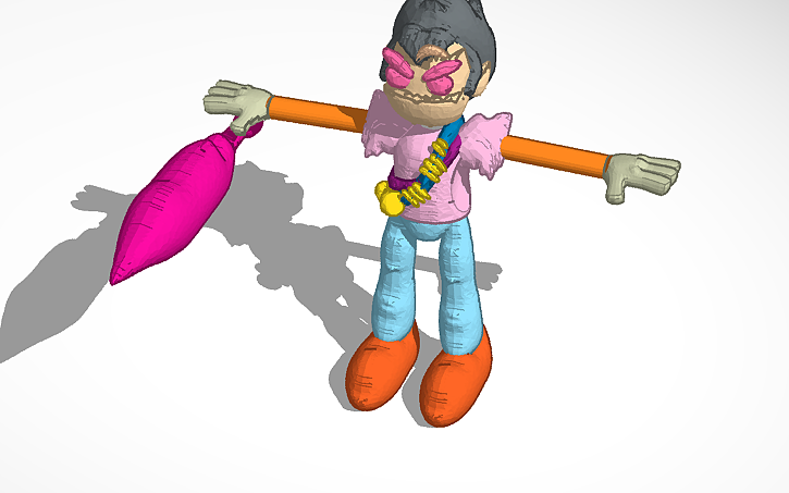 3D design FNF Pico School Piconjo | Tinkercad