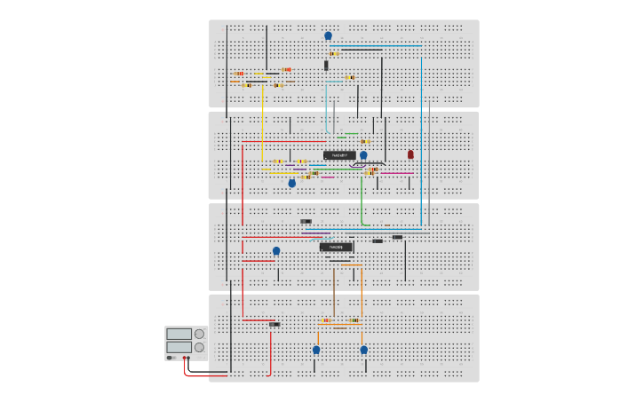Circuit design ECG Simulator - Tinkercad