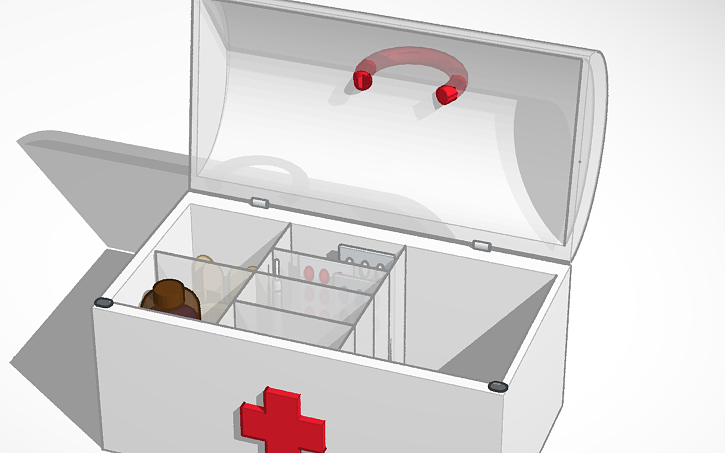 3D design Household medical kit container (3E23KathyWong) - Tinkercad