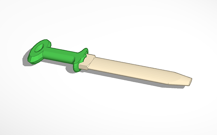 3D design little sword | Tinkercad