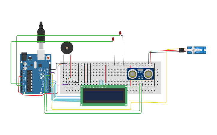 Circuit design Radar - Tinkercad