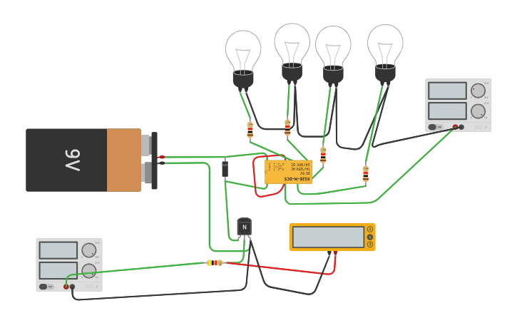 Circuit design Interfaz-JLCR | Tinkercad