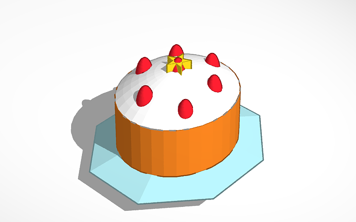 3D design austin-Cake - Tinkercad