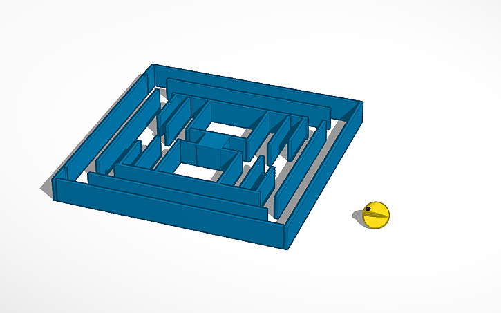 3D design Nwael_pacman - Tinkercad