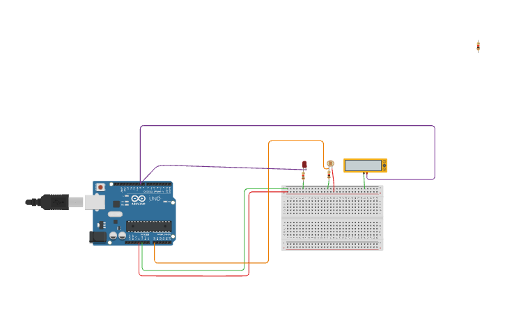 Circuit design LIGHT INTENSITY MEASUREMENT - Tinkercad