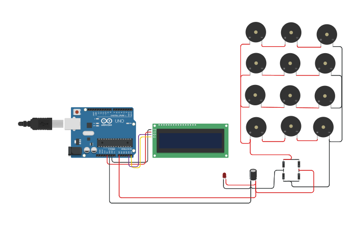 Circuit Design Electrical Design Prototype Piezoelectric Tinkercad