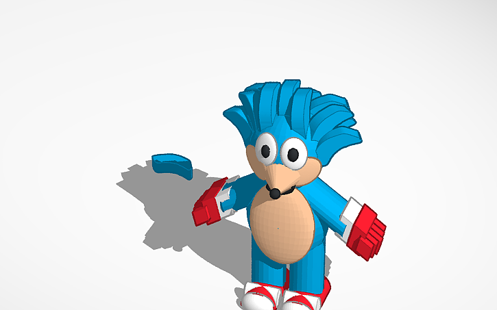 3D design sonic31: Original sonic - Tinkercad