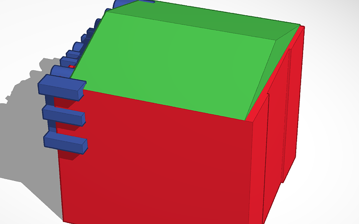 3D design dog house - Tinkercad