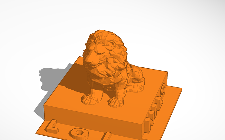 3D design Lion of awesomeness - Tinkercad