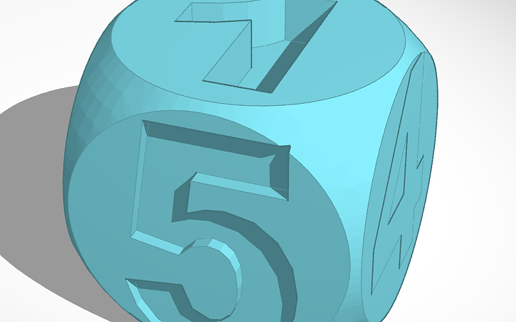 3D design Dice | Tinkercad
