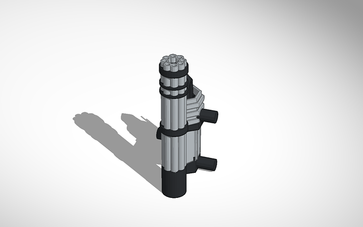 3D design Minigun With 5MM Grip - Tinkercad