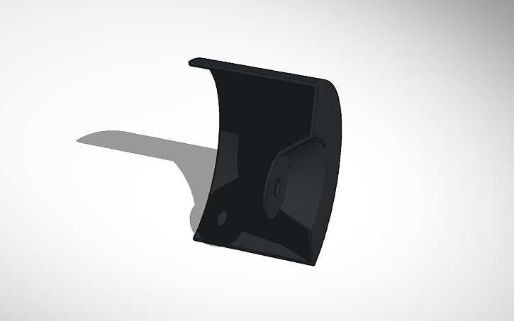 3D design mud flaps 90mm - Tinkercad