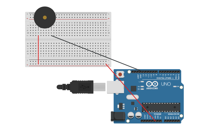Circuit design Making Music With Piezo Buzzer - Tinkercad