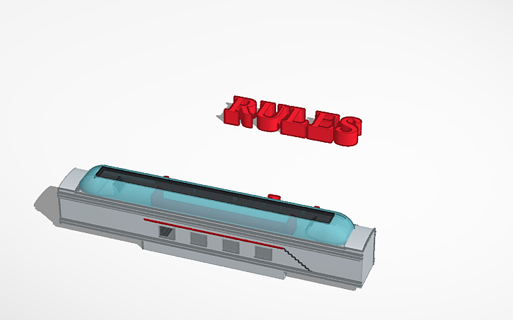 3D design train coach design contest - Tinkercad