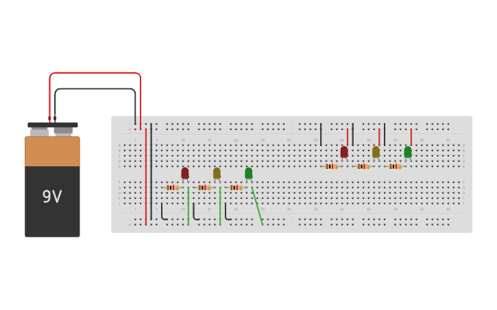 Circuit Design Leds Testing Tinkercad