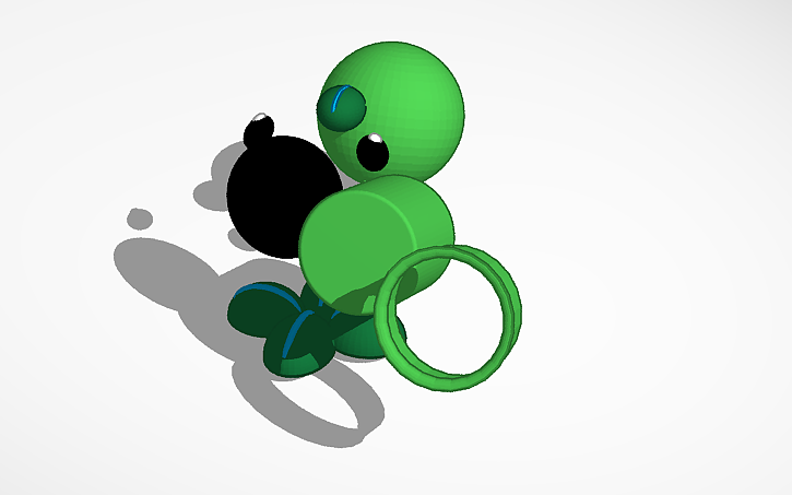 3D design peashooter and super strong gargantuar - Tinkercad