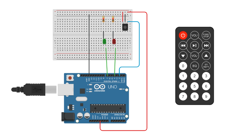 Circuit Design Ir Sensor Comando Tinkercad
